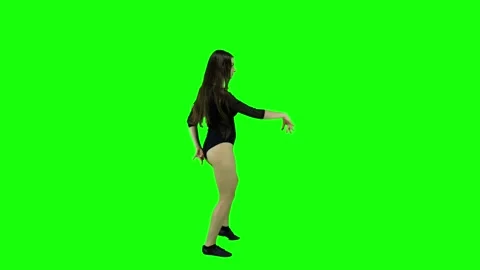 Side view of a female dancer dancing in ... | Stock Video | Pond5