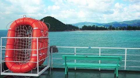 Side View from Ferry Boat on the Tropica... | Stock Video | Pond5