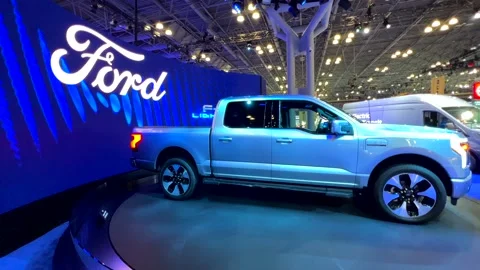 Side View of a Ford F-150 Lightning Pick... | Stock Video | Pond5