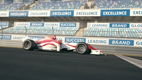 Formula One Race Car Side View