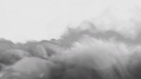 Side view ground smoke dust blowing on a... | Stock Video | Pond5