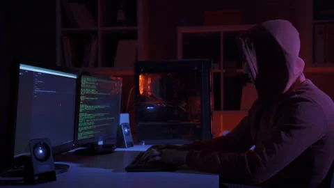 Computer Hacker Green Screen Stock Video Footage | Royalty Free ...