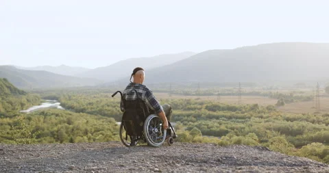 Side view of handsome confident disabled... | Stock Video | Pond5