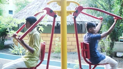 Side view of Indian young boy practicing... | Stock Video | Pond5
