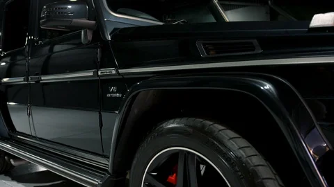 Side View of the Luxury Mercedes Benz G ... | Stock Video | Pond5
