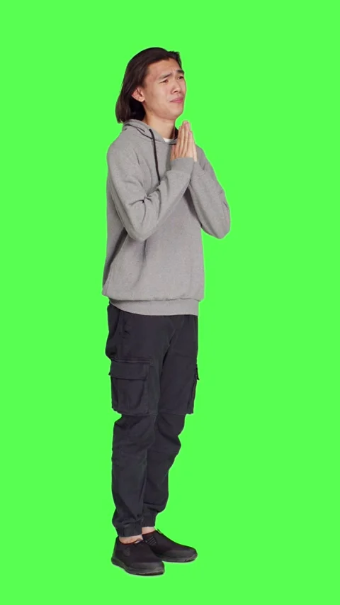 Side view of male model praying to God o... | Stock Video | Pond5