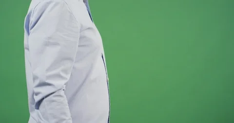 Side view of a man showing "come here" s... | Stock Video | Pond5