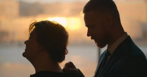 Side view of man slowly unzipping dress ... | Stock Video | Pond5