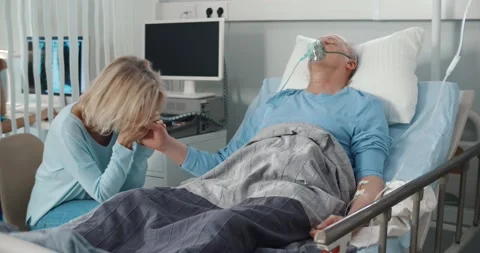 Side view of mature woman crying and hol... | Stock Video | Pond5