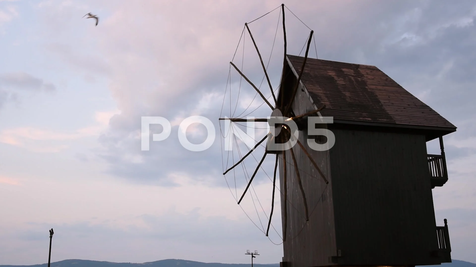 Old Wooden Windmill