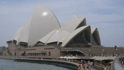 Side View of Opera House Sydney, Austral... | Stock Video | Pond5