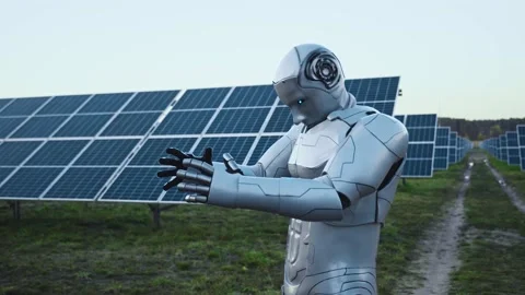 Side view of robotic artificial intellig... | Stock Video | Pond5