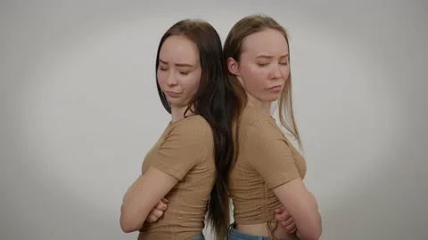 Side view slim young beautiful women sta... | Stock Video | Pond5