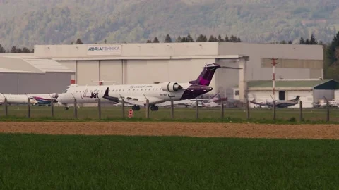 Side view of ValueJet passenger aircraft... | Stock Video | Pond5