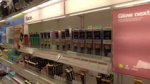 Side View Walkthrough Of Female Beauty P... | Stock Video | Pond5