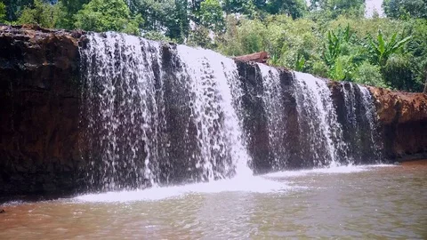 Waterfall Side View Stock Video Footage | Royalty Free Waterfall Side ...