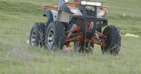 Side view of a young man speeding on an ... | Stock Video | Pond5