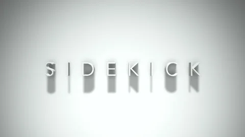Sidekick 3D title animation text with sh... | Stock Video | Pond5