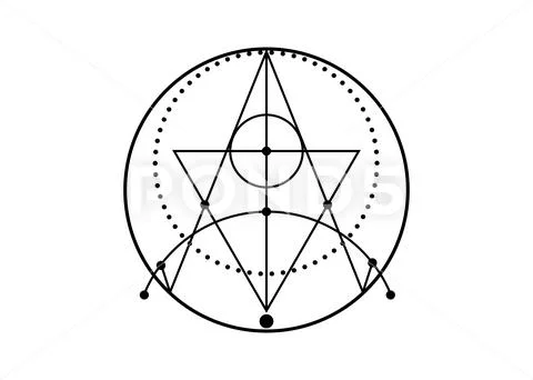 Sigil of Protection. Magical Amulets. Wiccan occult symbol, sacred ...