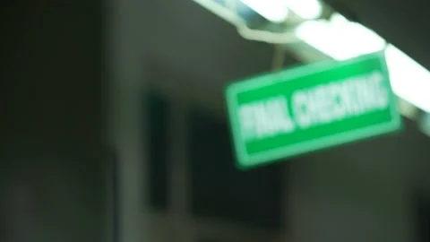 Sign board in Leather factory | Stock Video | Pond5