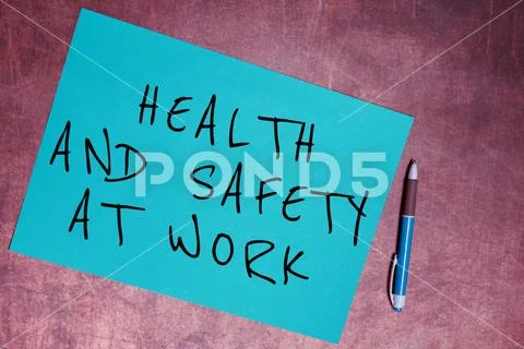 Sign displaying Health And Safety At Work. Business idea Secure ...