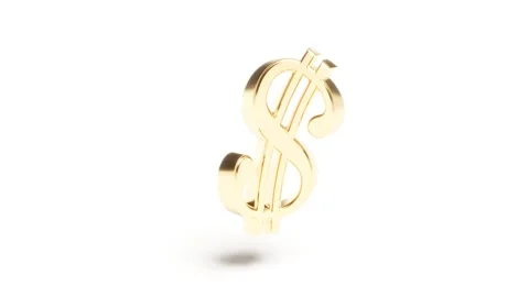 Sign dollar dancing on white intro able ... | Stock Video | Pond5