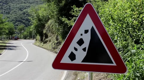 Landslide Sign Stock Video Footage | Royalty Free Landslide Sign Videos ...