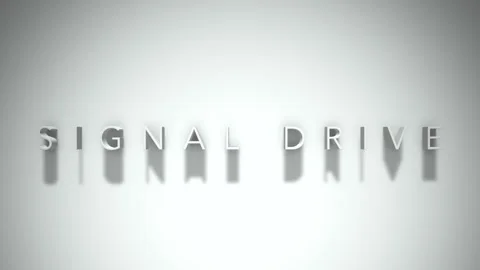 signal drive 3D title animation white te... | Stock Video | Pond5