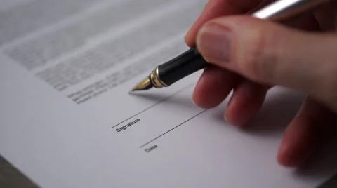 Signature Stock Video Footage | Royalty Free Signature Videos | Pond5