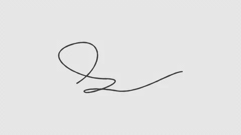 Signature Animation on a Transparent Bac... | Stock Video | Pond5