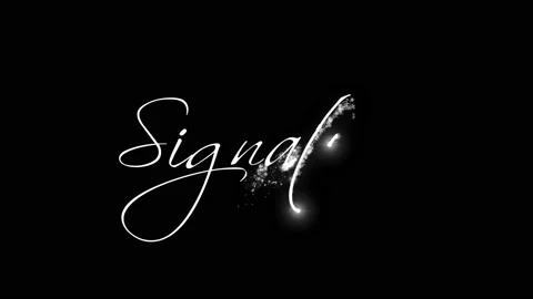 Signature text animation with particles.... | Stock Video | Pond5