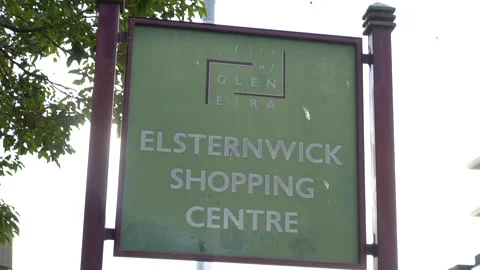 Signboard of Elsternwick shopping centre... | Stock Video | Pond5