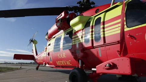 Sikorsky S-70M Black Hawk helicopter | Stock Video | Pond5