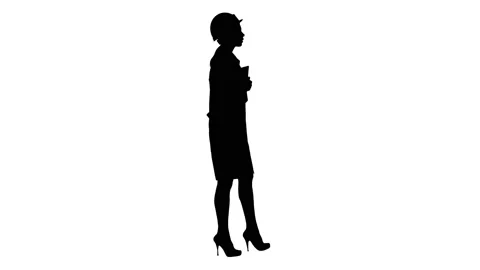 Silhouette Attractive Hispanic woman in ... | Stock Video | Pond5