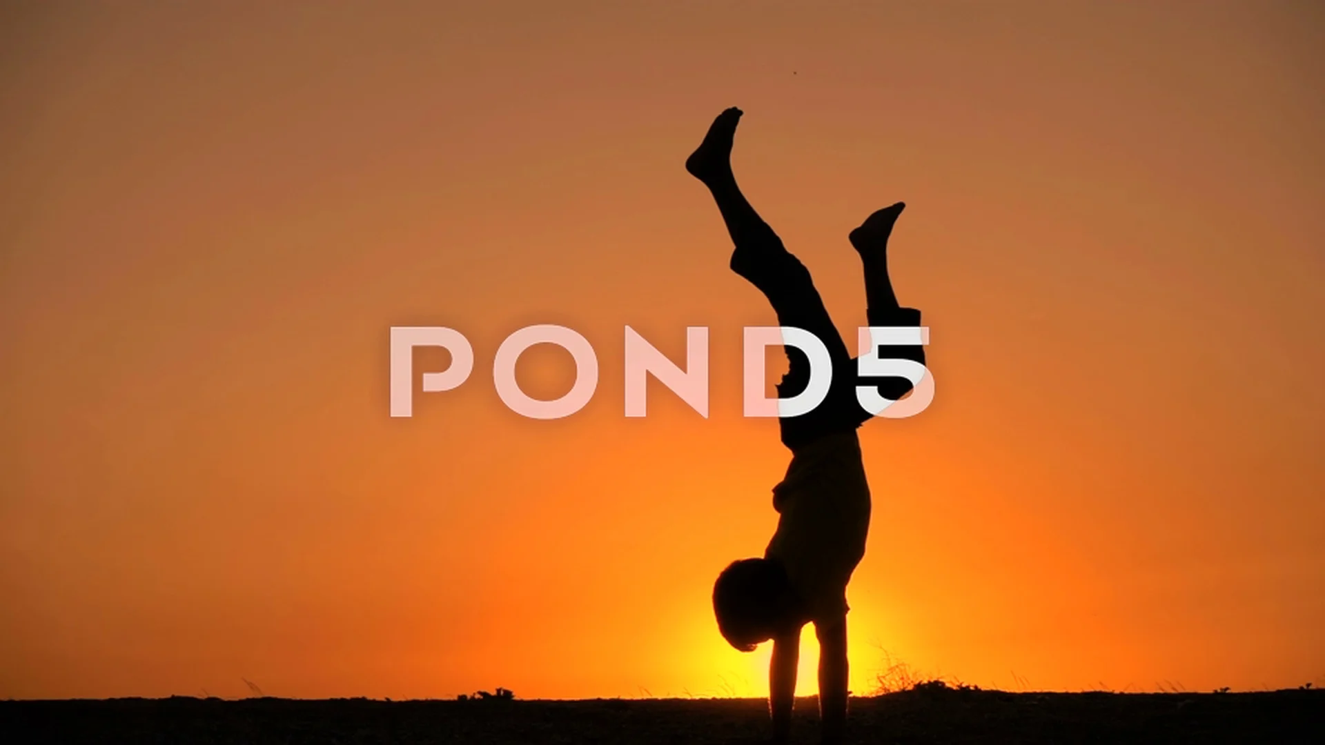 Handstand Silhouette Sunset