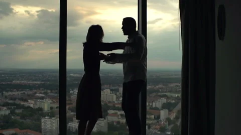 Couple Arguing Silhouette Stock Footage ~ Royalty Free Stock Videos | Pond5