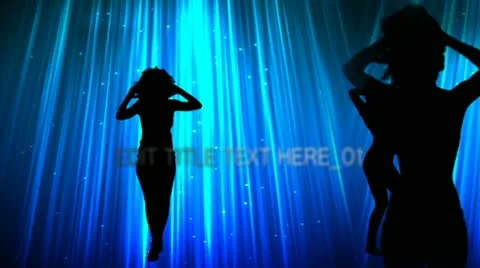 After Effects: Silhouette Dancers With Text Display #11025157