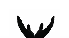 Cupped Hands Silhouette