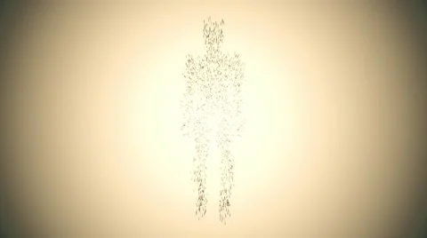 silhouette of a human figure moving in t... | Stock Video | Pond5