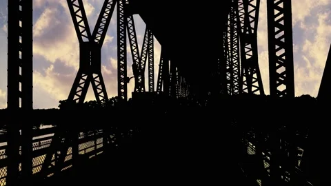 Silhouette Meridian Highway Bridge for P... | Stock Video | Pond5