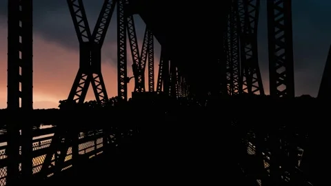 Silhouette Meridian Highway Bridge for P... | Stock Video | Pond5