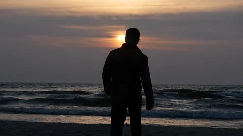 Man Silhouette Stock Footage ~ Royalty Free Stock Videos | Pond5