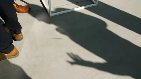 Silhouette shadow of business man hands ... | Stock Video | Pond5