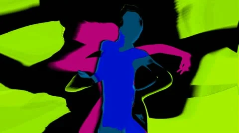 silhouette shadow dancer disco party fem... | Stock Video | Pond5