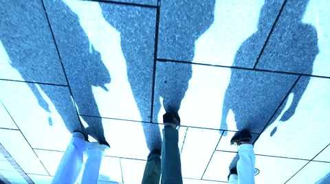 silhouette of walking people. shadow. sl... | Stock Video | Pond5