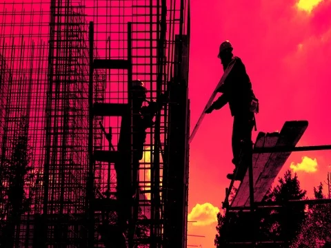 silhouette wire on the site background | Stock Video | Pond5