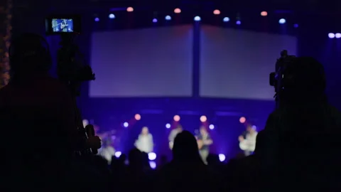 Live Band On Stage Stock Video Footage | Royalty Free Live Band On ...