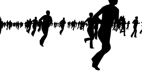 Running People White Background Stock Video Footage | Royalty Free ...