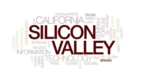 Silicon valley animated word cloud, text... | Stock Video | Pond5