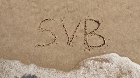Silicon Valley Bank's "SVB" logo is writ... | Stock Video | Pond5
